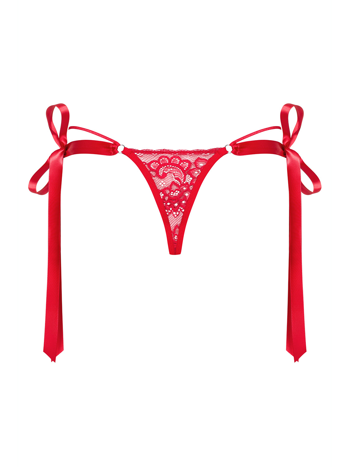Lovlea, string dentelle rouge, Lingerie Obsessive | Le Bar à Nylon
